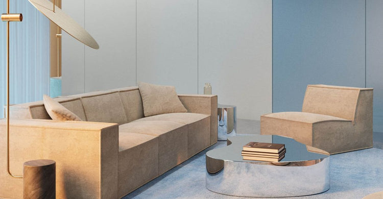 How to Decorate a Round Column in a Living Room