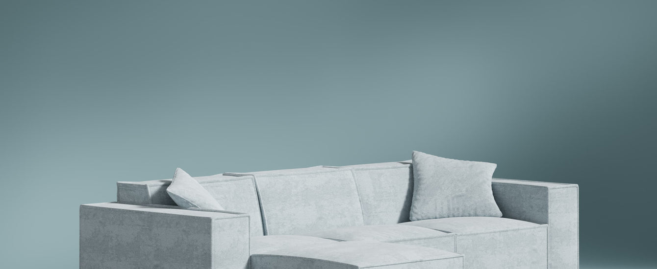 How to Style a Blue Couch with a Pink Chair